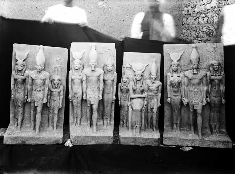 The Buried Statues of Pharaoh Menkaure in Giza