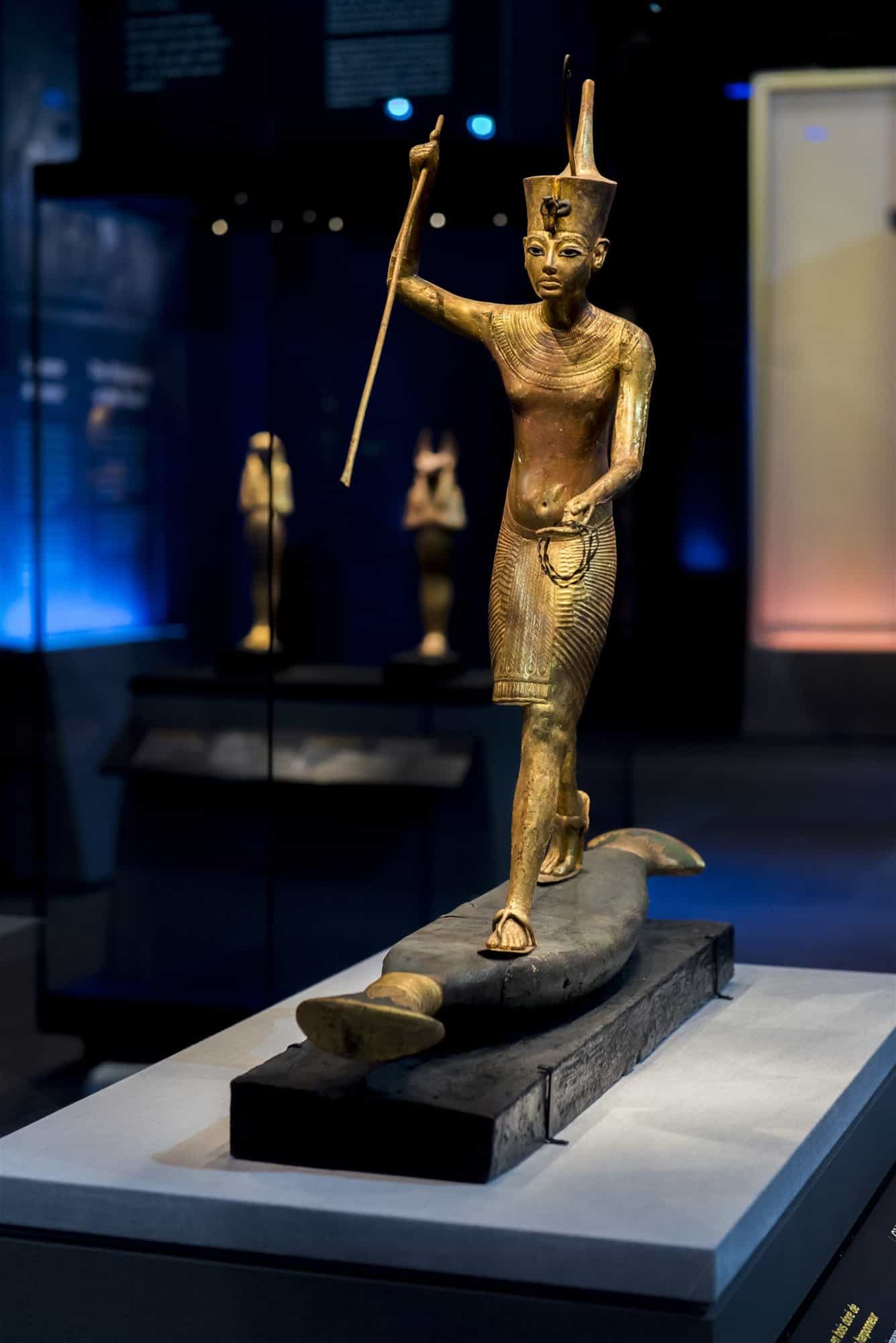 Statuette of Tutankhamun the Harpooner with Spear