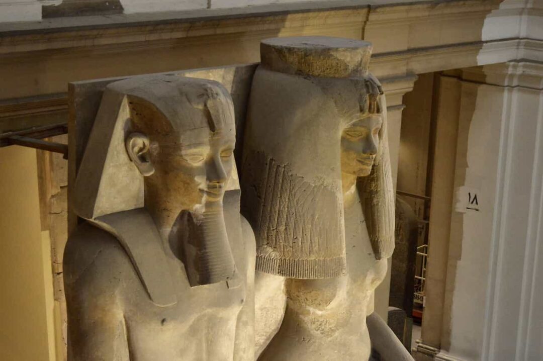 The Colossal Statue of Amenhotep III and Tiye