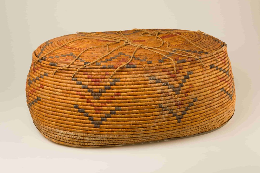 What was the purpose of the Large Oval Storage Basket in ancient ...