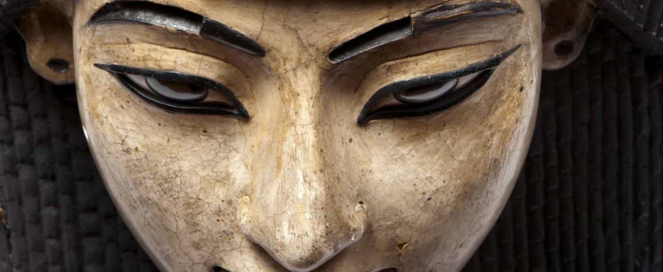 Eternal Gaze: High Official’s Mask with Gold of Honour